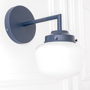 Wall Lamp - Blue Sconce - Colored Wall Light - Colorful Lamp - Brass ...