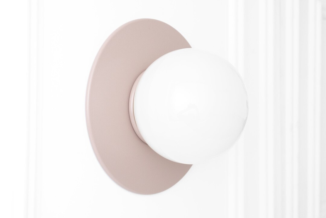 Flush Mount Sconce - Mauve Sconce - Purple Sconce - Colored Wall Light ...