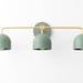 Modern Farmhouse - Green Vanity Light - Brass Lighting - Bathroom ...