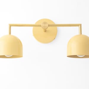 Colored Vanity Light - Colorful Lighting - Brass Lighting - Modern Wall ...