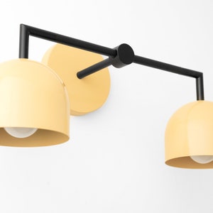 Colored Vanity Light - Yellow Vanity Light - Bathroom Lights - Wall ...