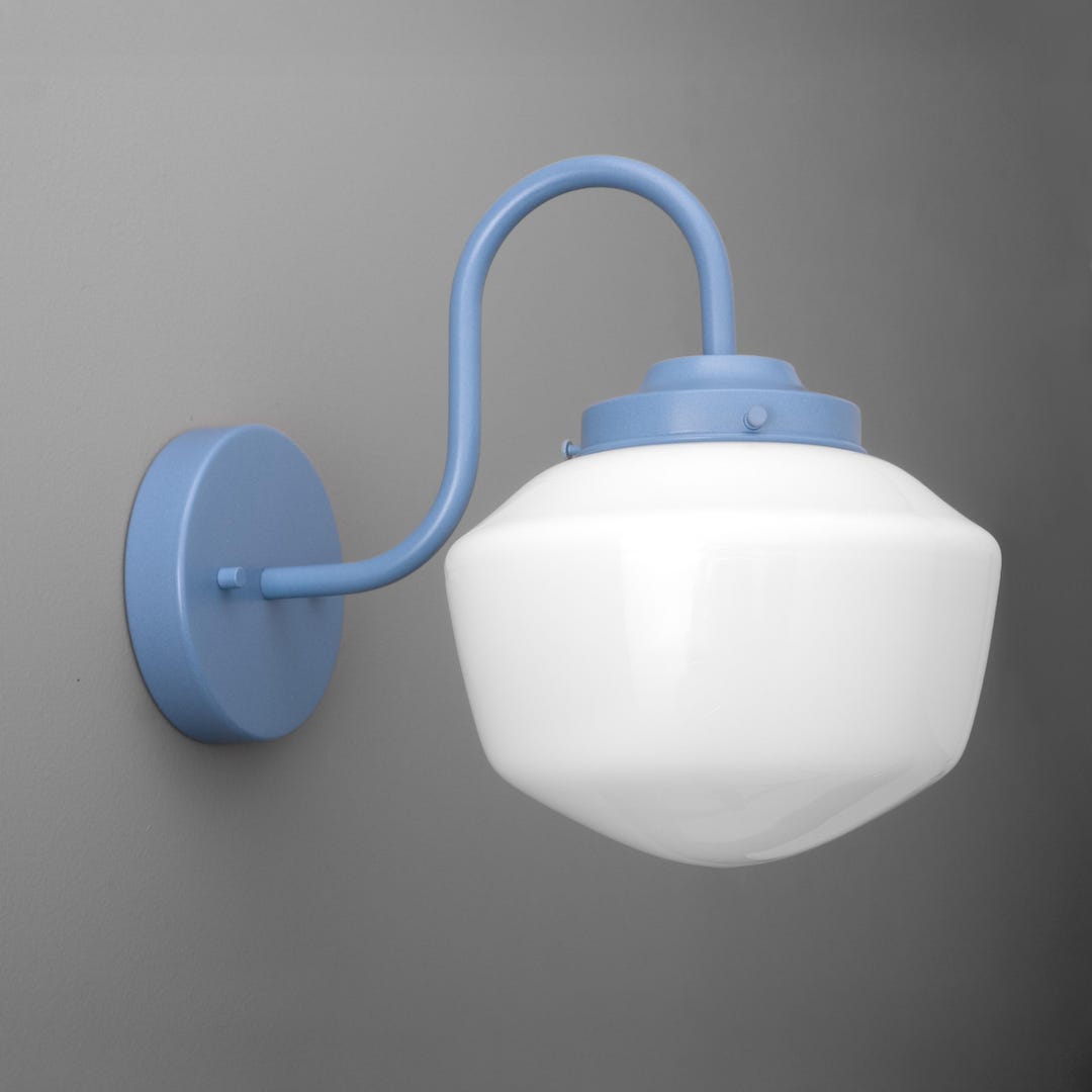Sconce Light-blue Wall Sconce-modern Wall Lamp-minimalist Sconce ...