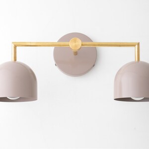 Colored Vanity Light - Colorful Lighting - Brass Lighting - Modern Wall ...