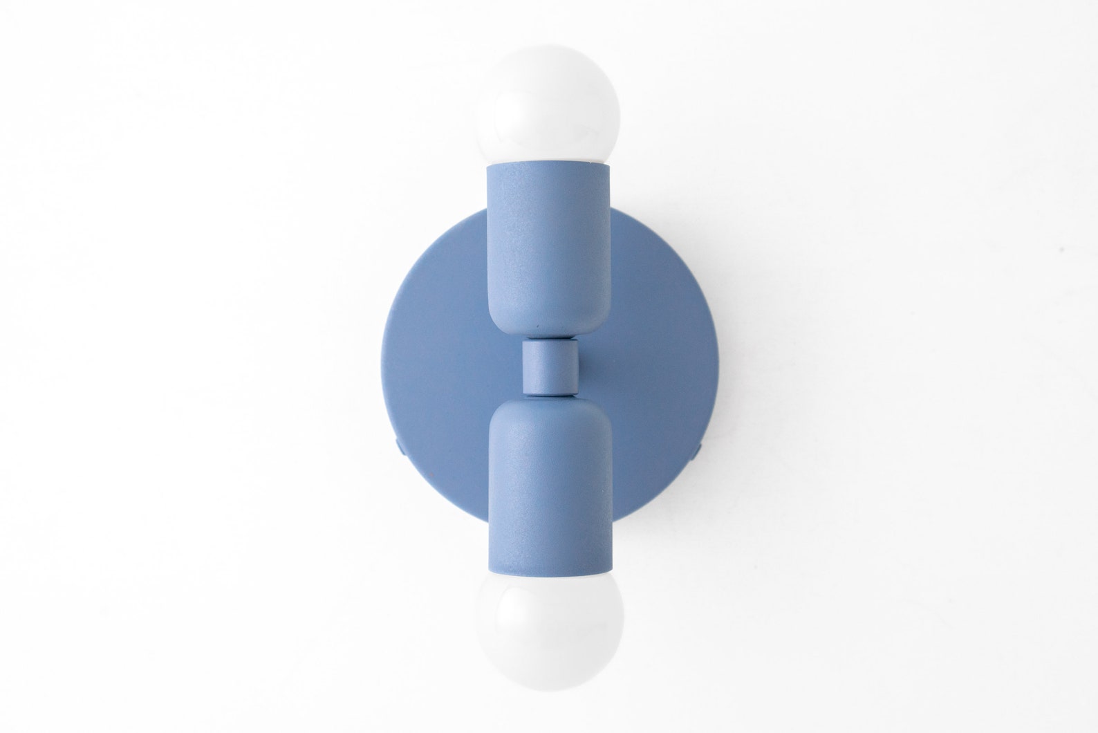 Modern Wall Sconce - Colored Sconce - Periwinkle Blue Sconce - Bathroom ...