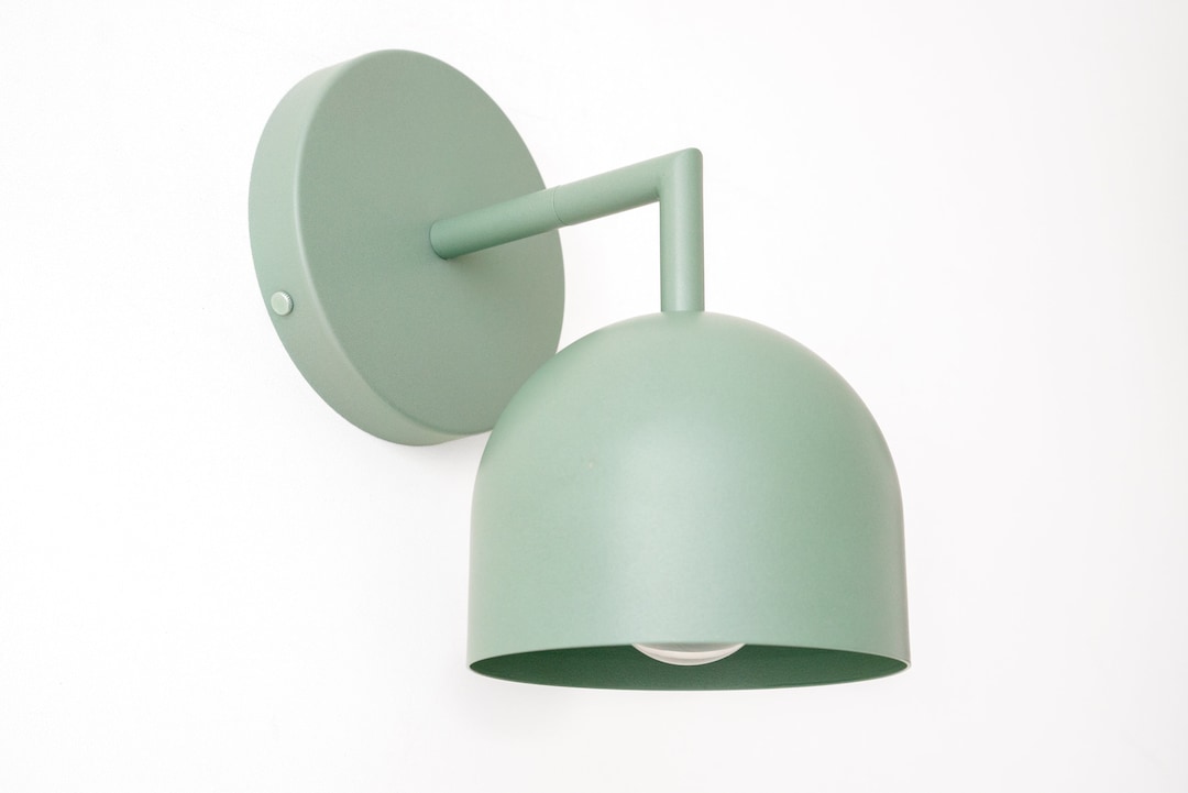 Earth Toned Sconce - Green Sconce - Scandinavian Inspired - Minimalist ...