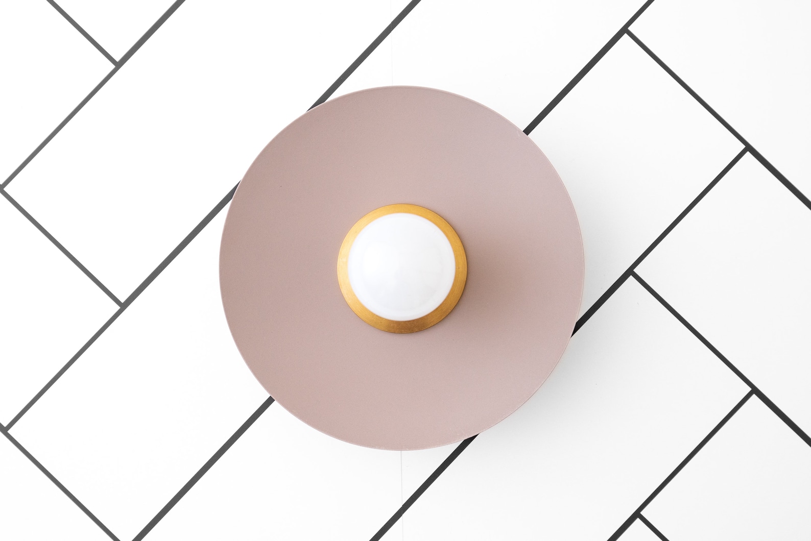 Mauve and Brass Wall Light Purple Sconce Modern Design Wall Sconce Wall ...