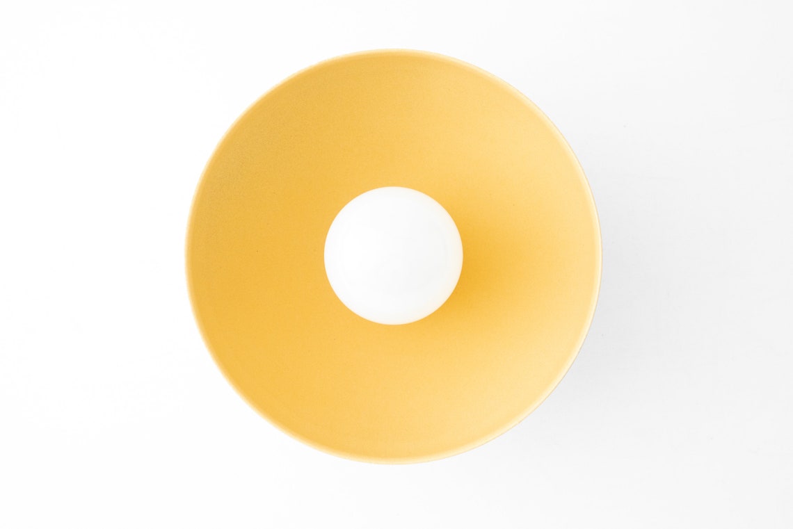 Yellow Ceiling Light - 6in Dome Light - Colorful Lighting - Light ...