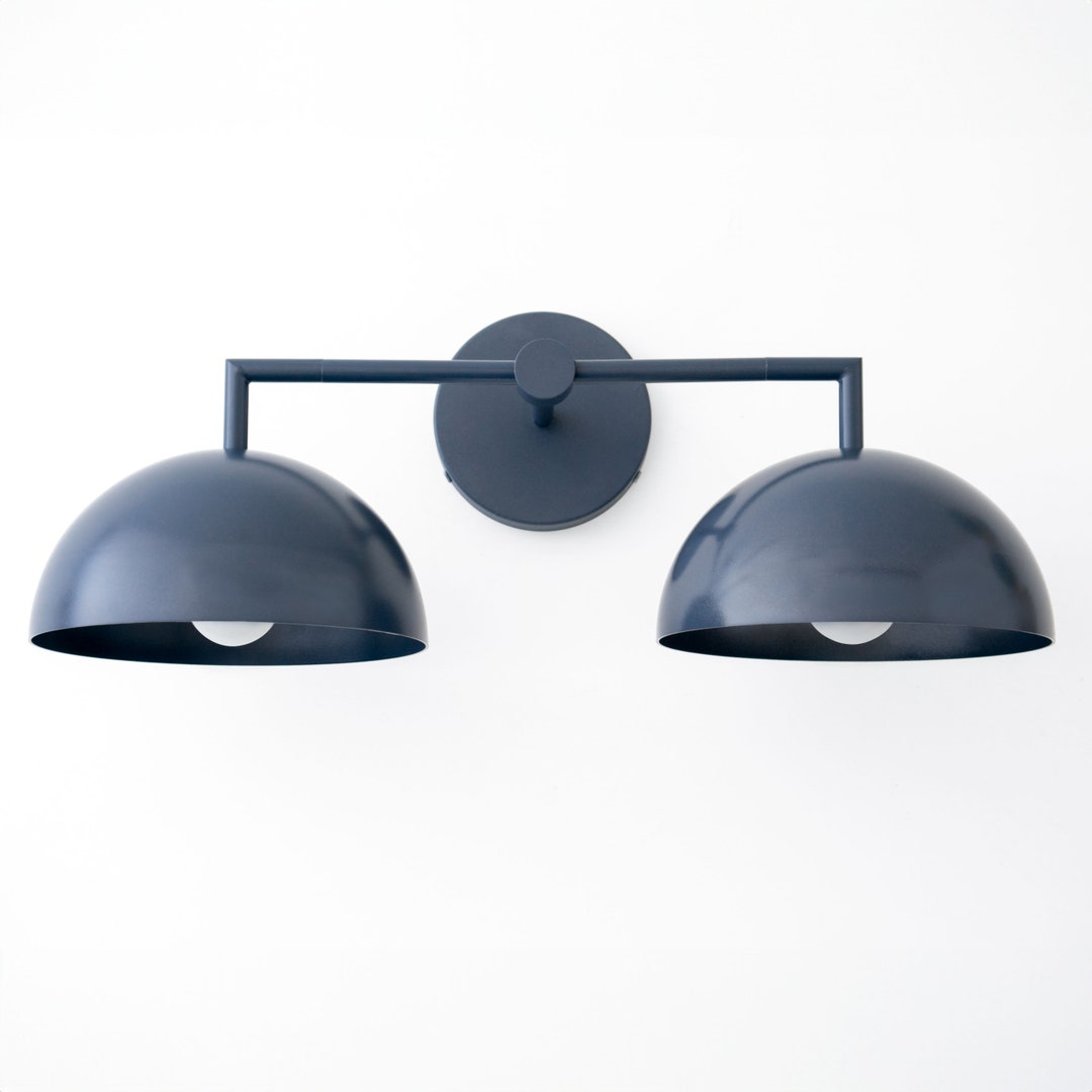 Vanity Light Fixture - Blue Vanity Light - Vanity Lighting - Bathroom ...