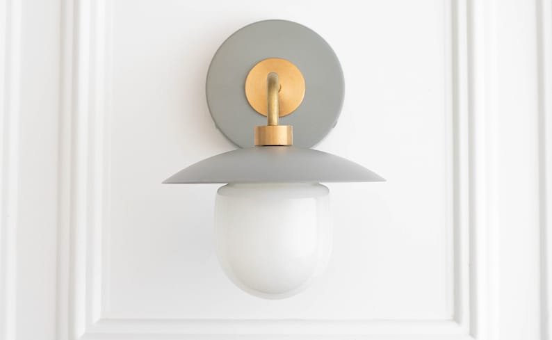 Modern Lighting Brass Sconce Colored Sconce Sconce - Etsy