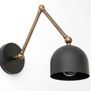 Articulating Sconce - Antique Brass Light - Colored Wall Light - Modern ...