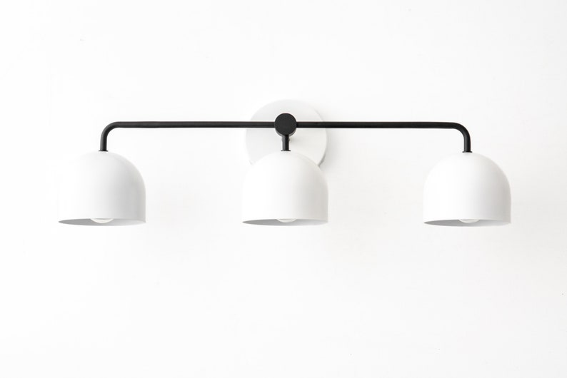 3 Bulb Vanity Light - Multicolored - Colored Wall Light - Bathroom ...