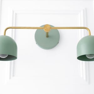 Vanity Light - Colored Wall Light - Showy Lamp Design - Green Sconce ...