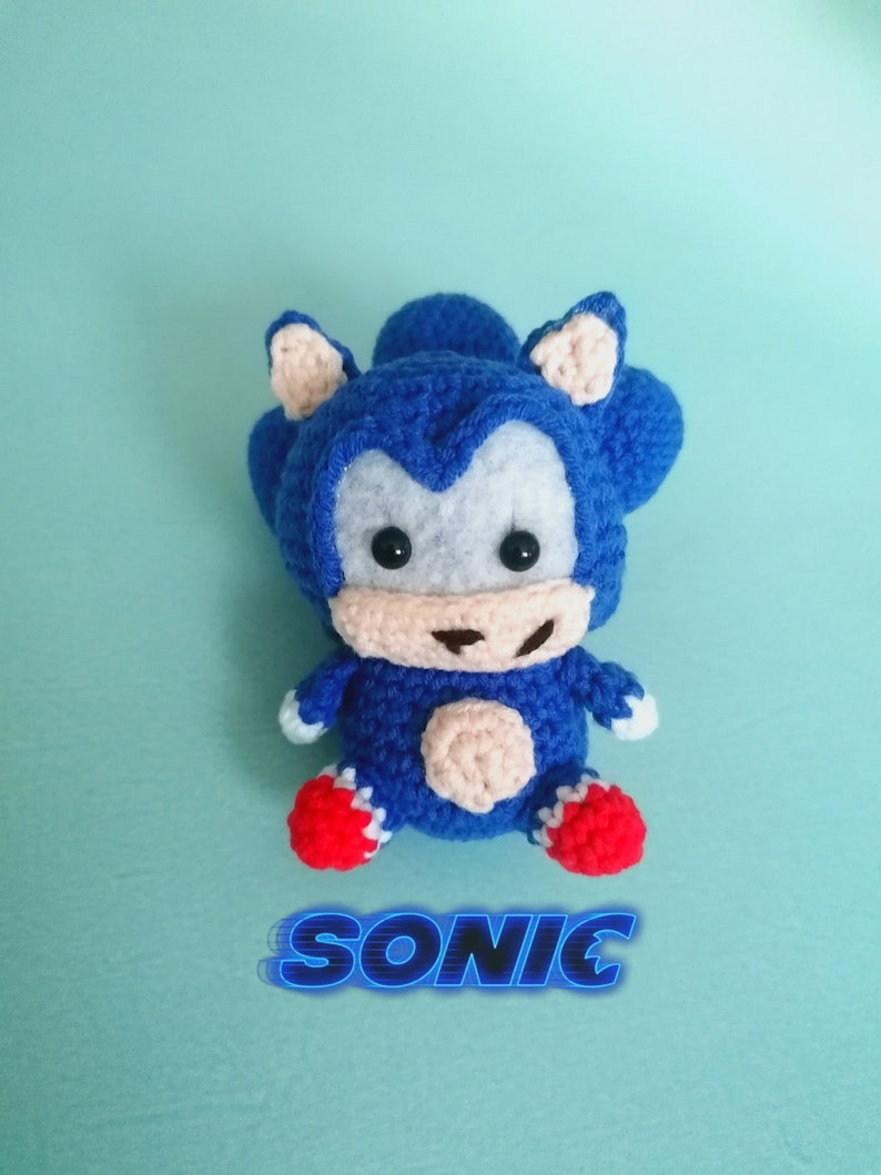 SONIC THE HEDGEHOG Crochet Doll - Etsy