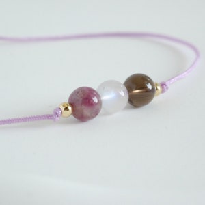 Crystal Cord Bracelet-adjustable Bracelet-crystal Healing, Yoga ...