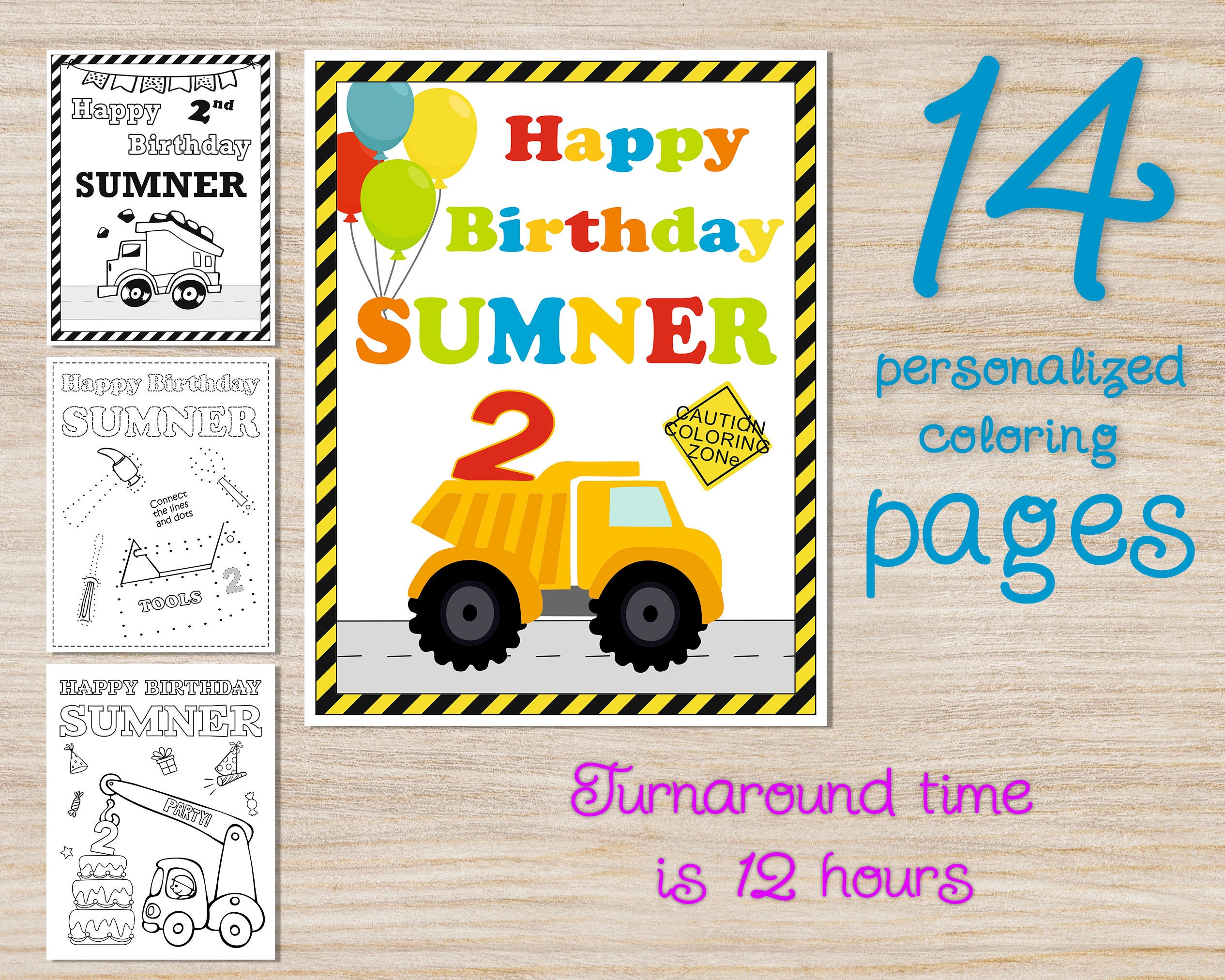 Birthday Party Invitation Coloring Pages