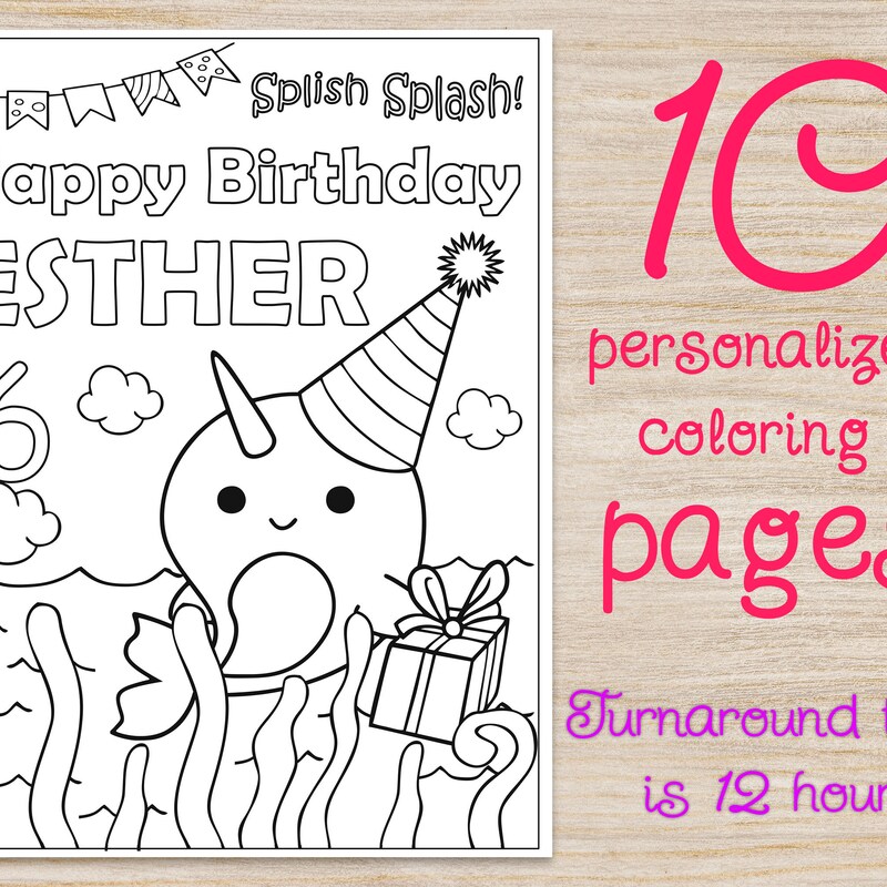 Narwhal Birthday - Etsy