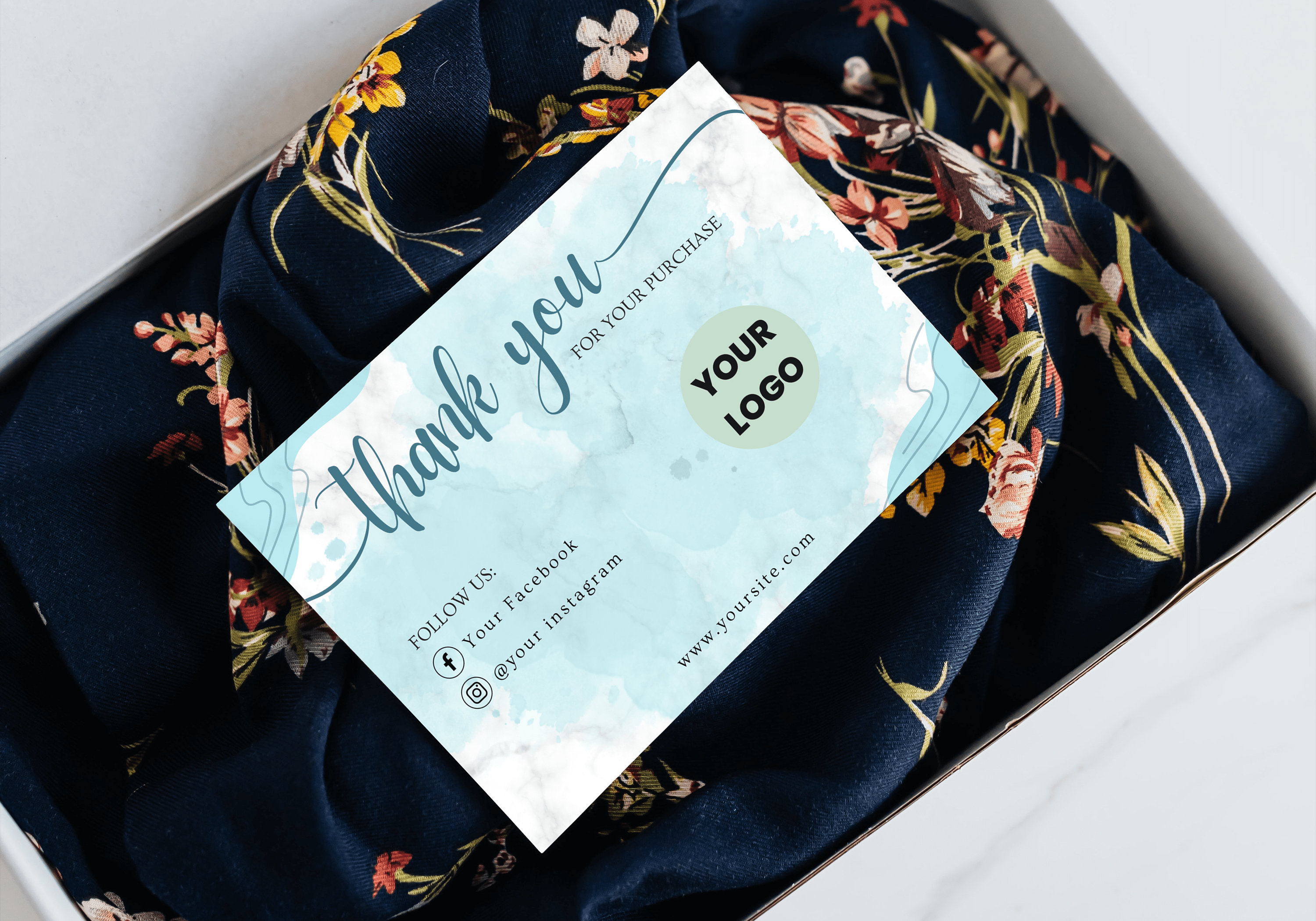 Editable Thank You Card Template / Printable Template / Canva Template ...