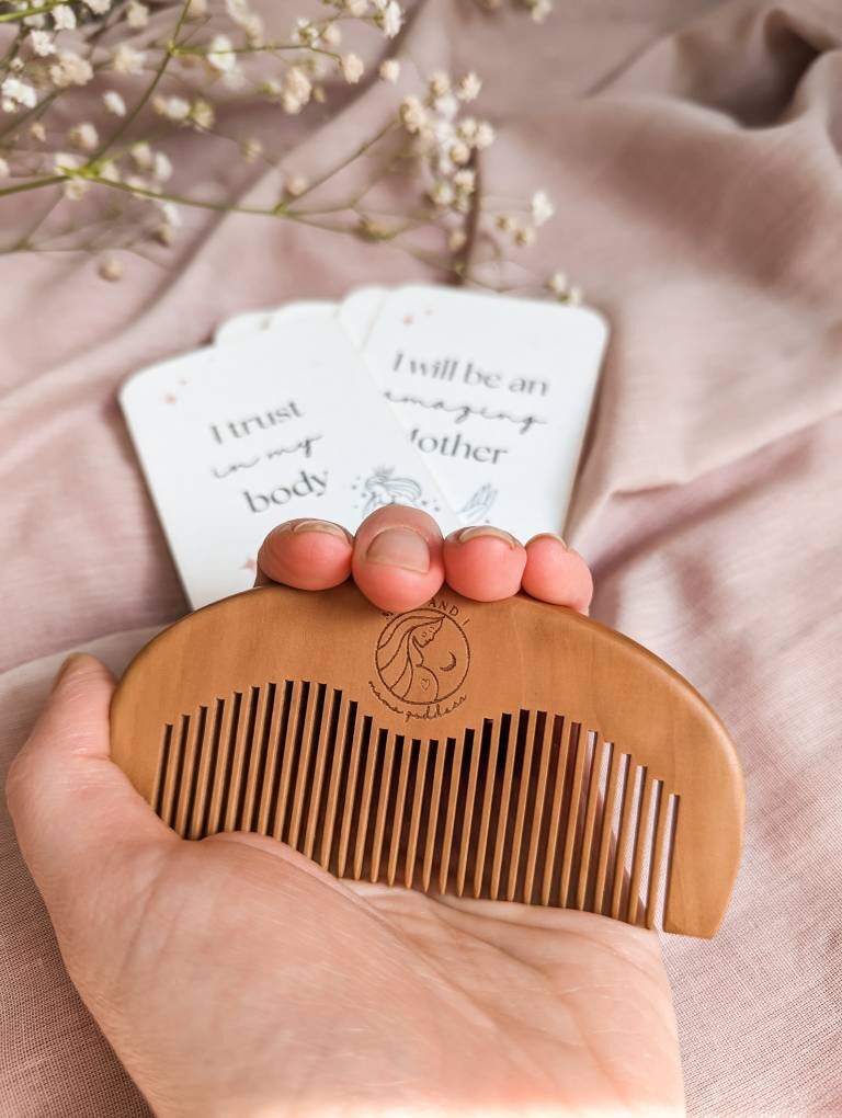 Ultimate Birthing Set With Labour Comb and Positive Birth Affirmation ...