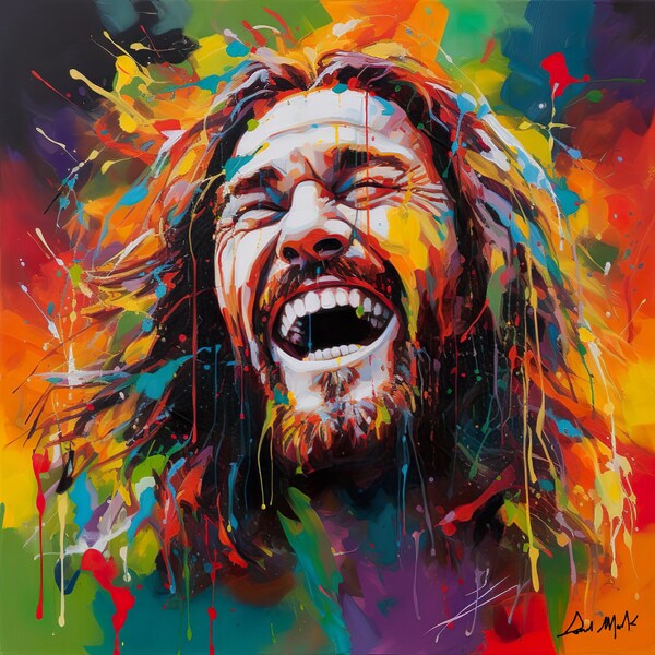 Jesus Laughing Print - Etsy