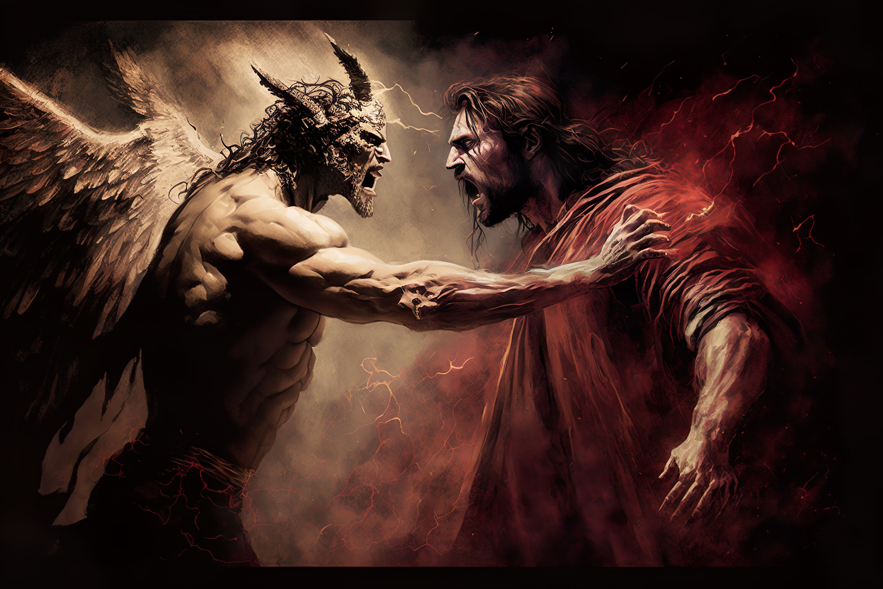 Good And Evil Paintings