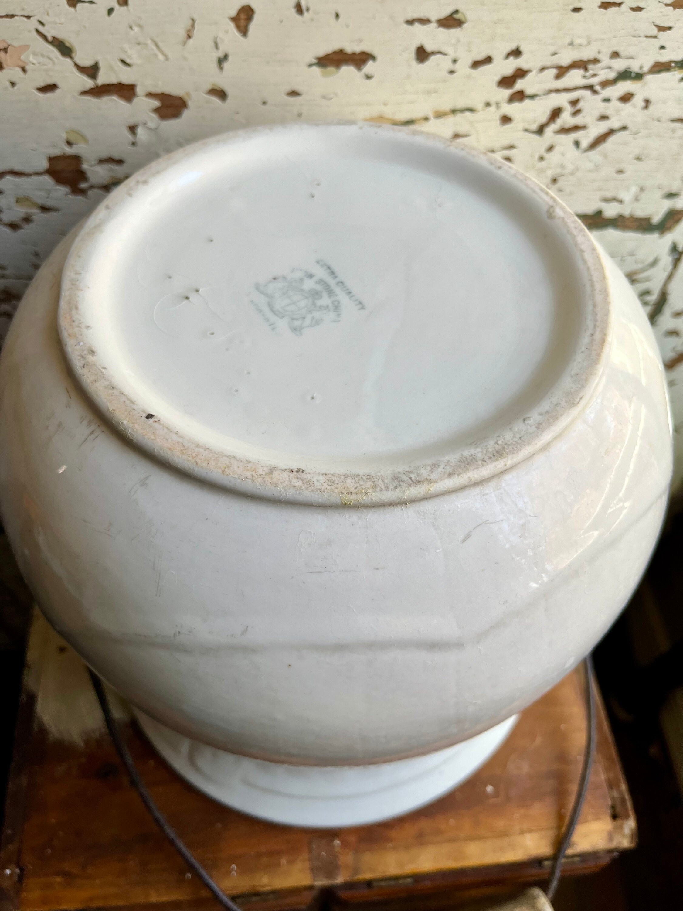 Antique Ironstone Slop Pot With Lid - Etsy