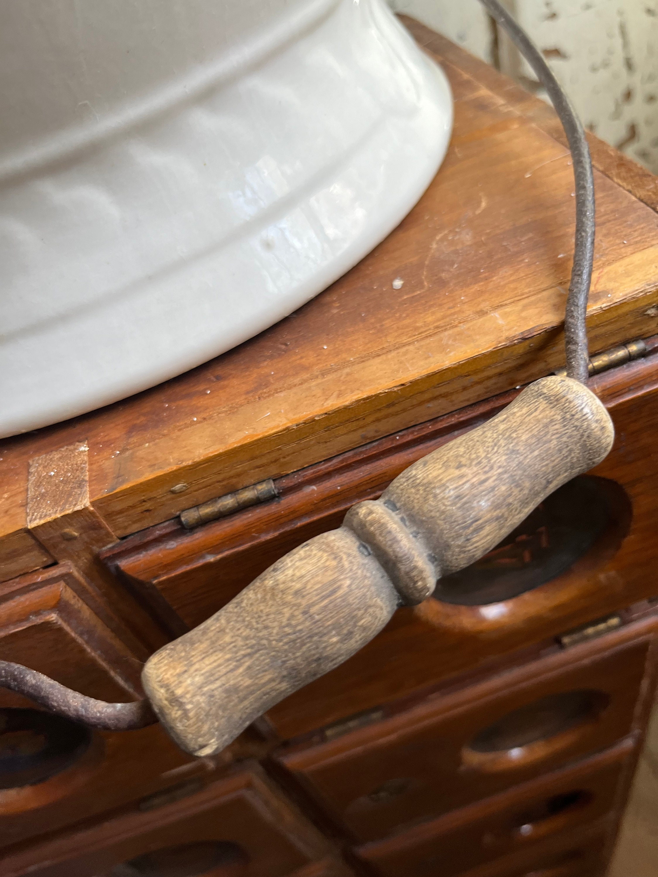 Antique Ironstone Slop Pot With Lid - Etsy