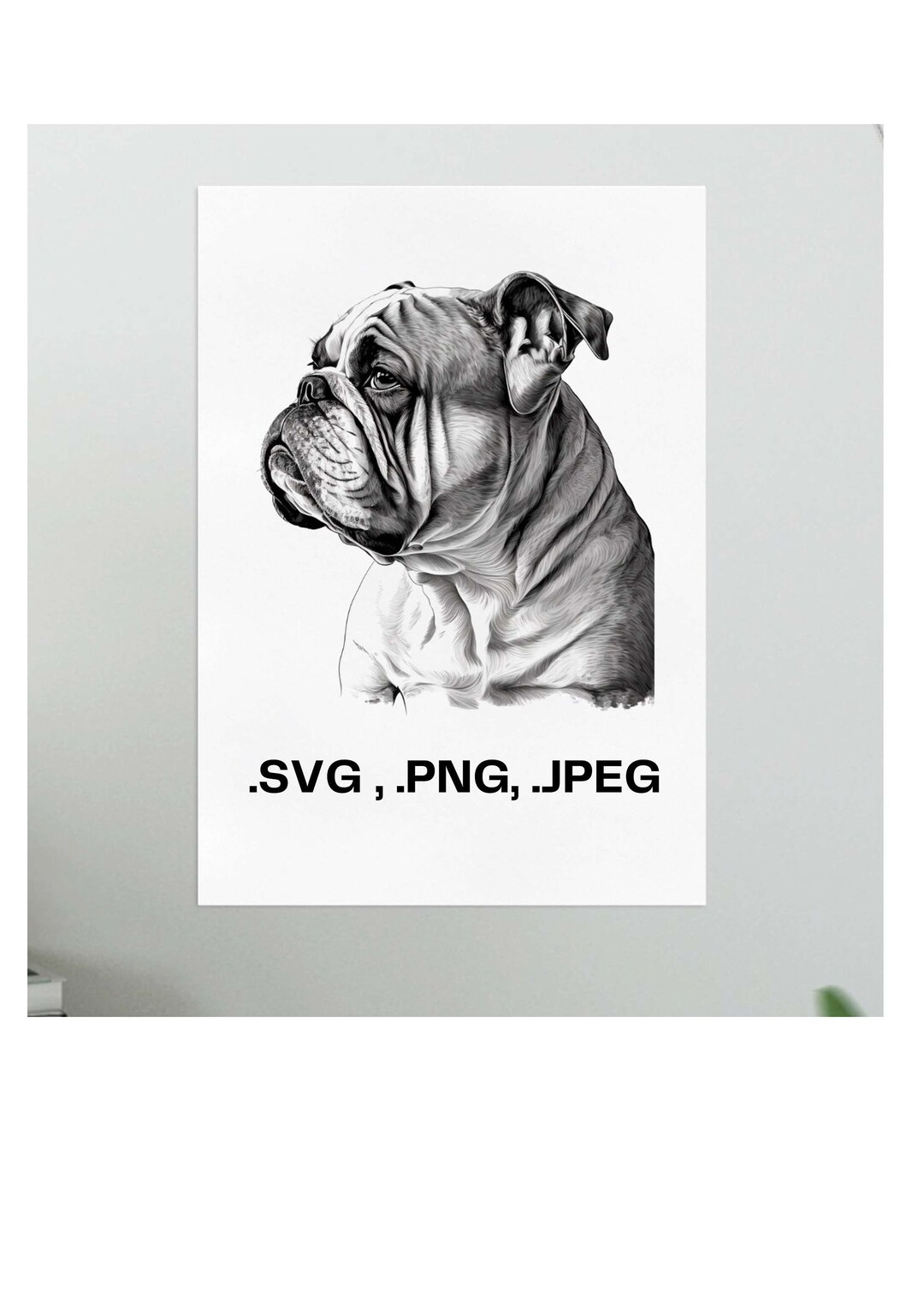 Bulldog Design .SVG, .PNG, .JPEG Instant Download - Etsy