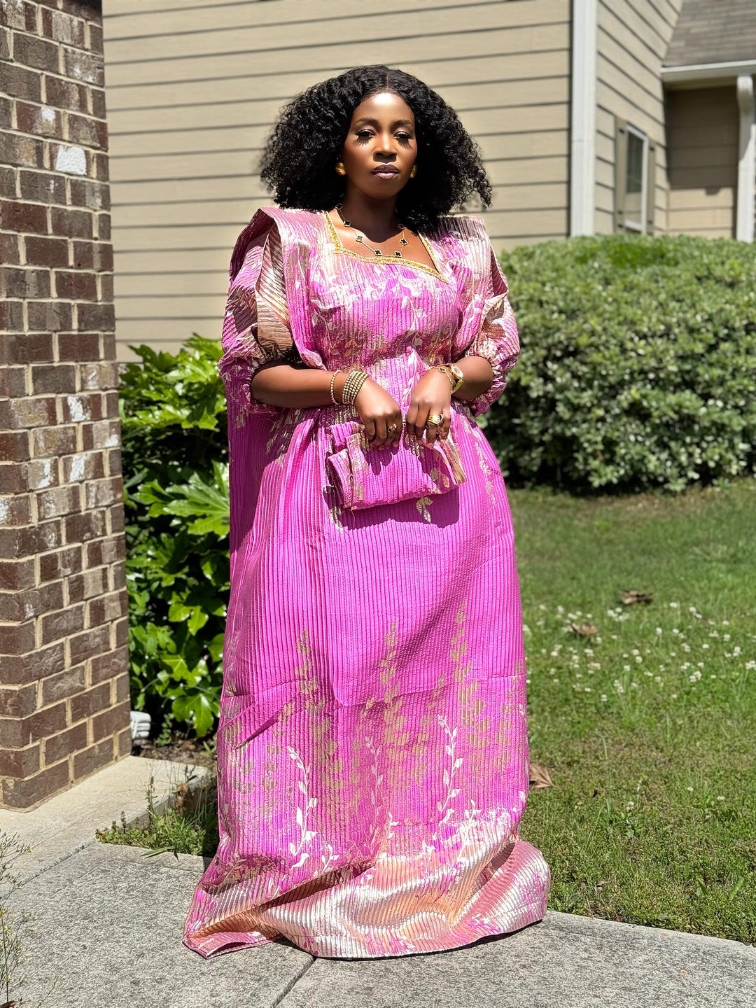 Luxury African Ready to Wear Bubu Kimono Dress Boubou Kaftan Brocade - Etsy