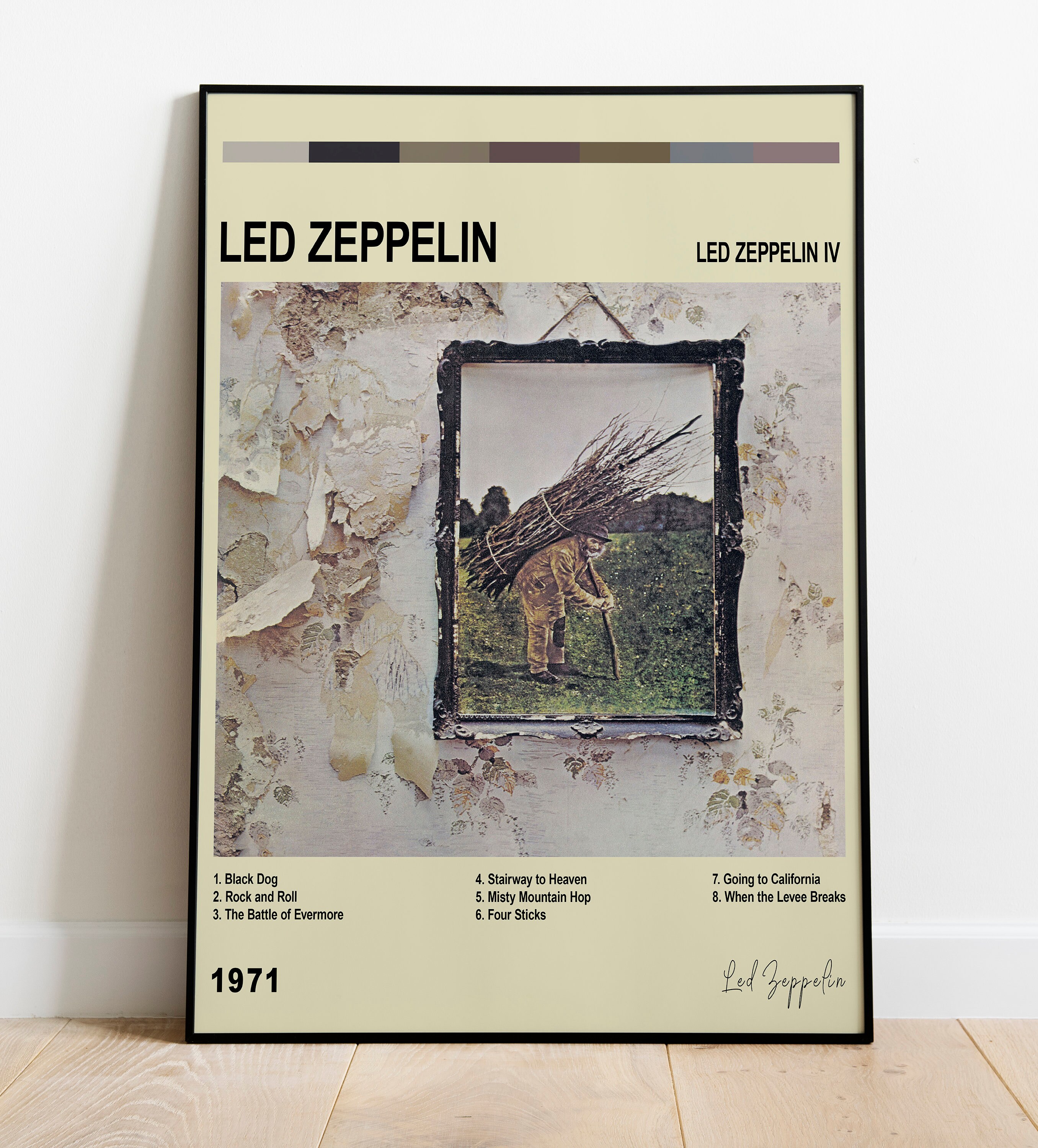 Led Zeppelin Collection Album Cover Wall Poster Vintage - Etsy Australia