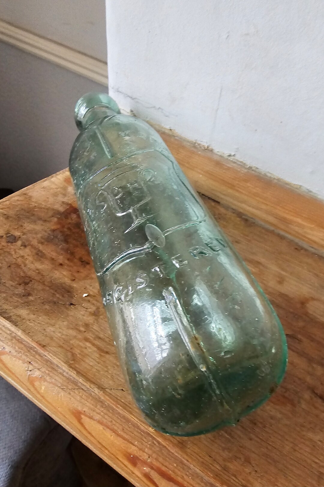 Antique Round Bottom Torpedo Bottle..j. Hardman - Etsy