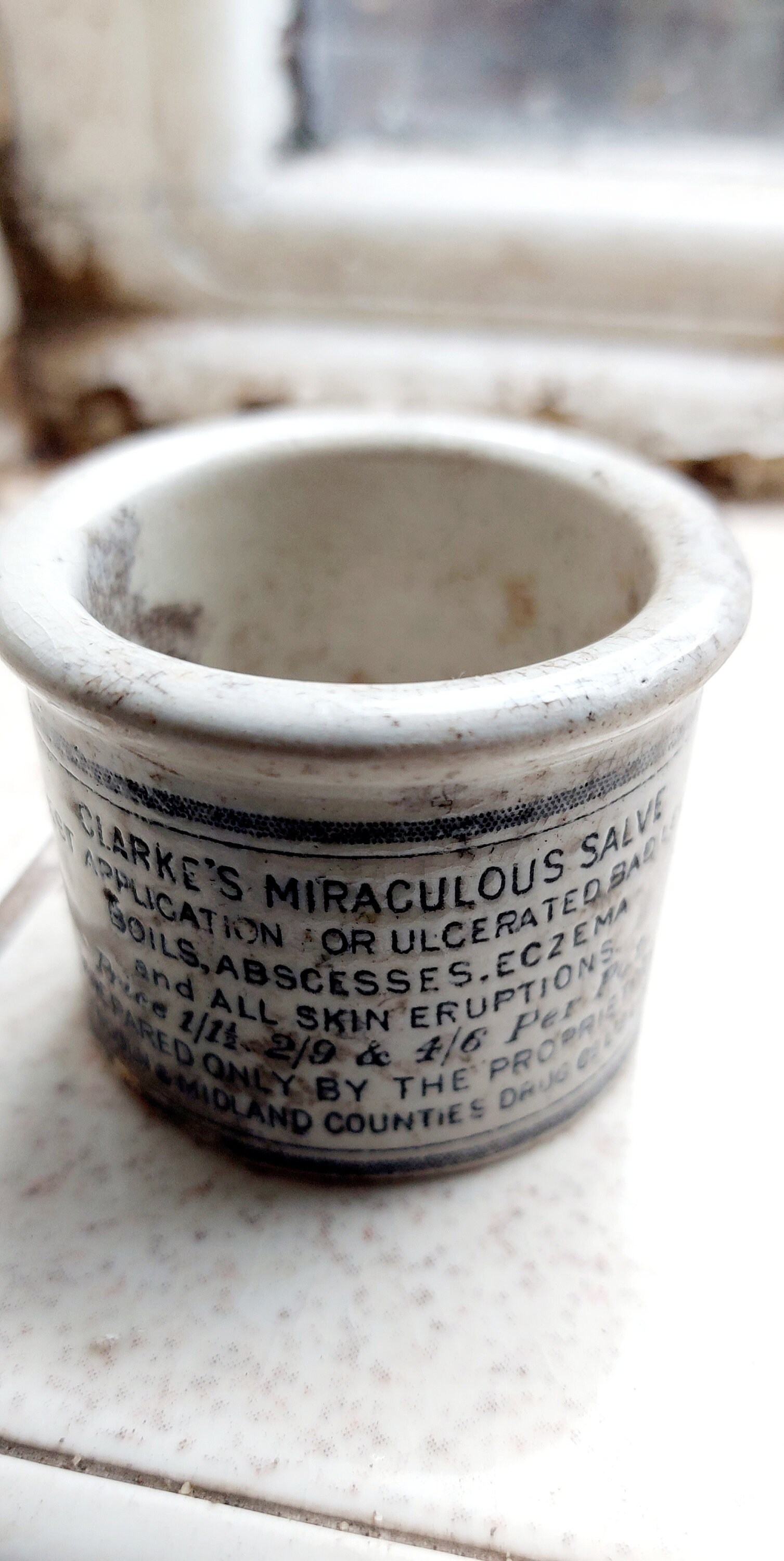 Rare Antique Ointment Pot. - Etsy UK