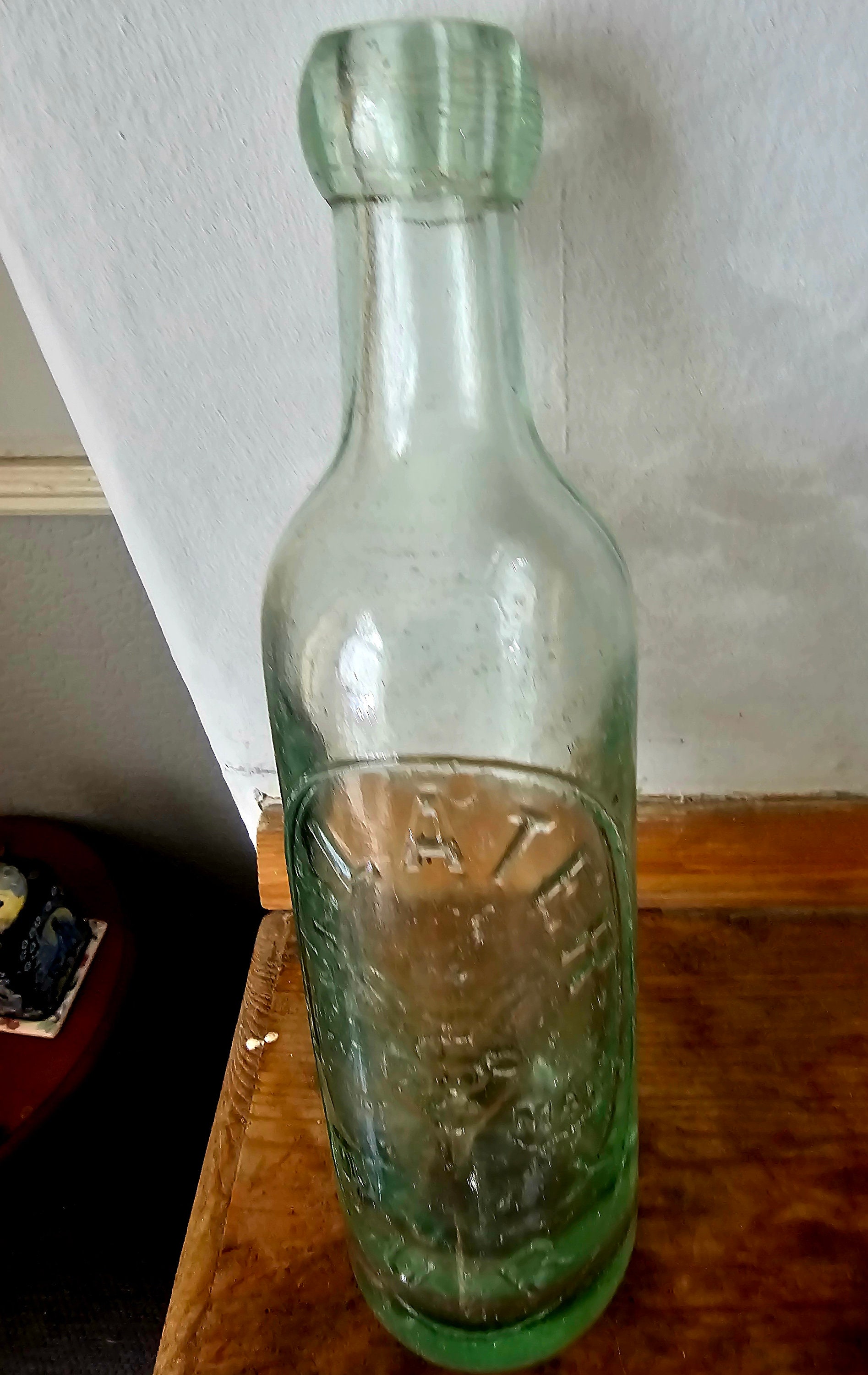 Antique Round Bottom Torpedo Bottle. J.slater Bury. - Etsy