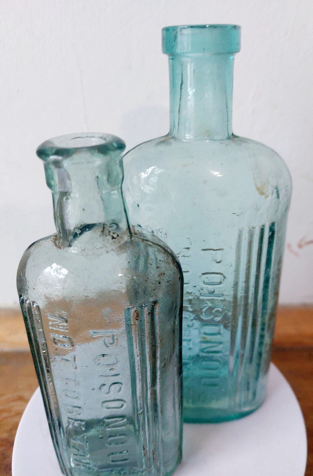 2 X Victorian Poison Bottles. - Etsy