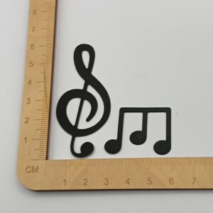 Black Musical Notes Table Confetti, Table Decoration, Plastic Free ...