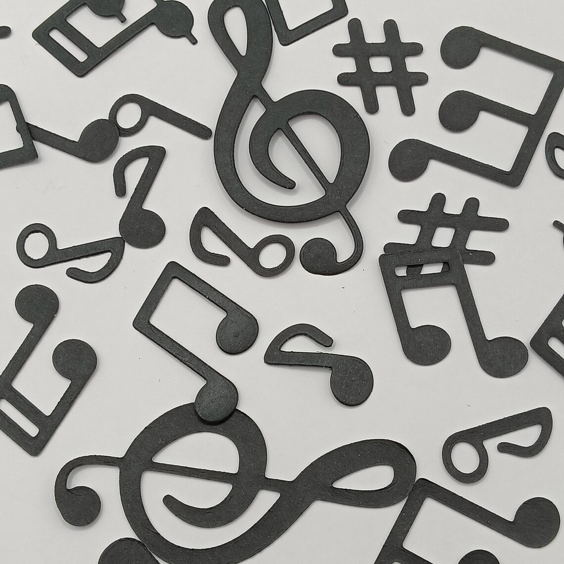 Black Musical Notes Table Confetti, Table Decoration, Plastic Free ...