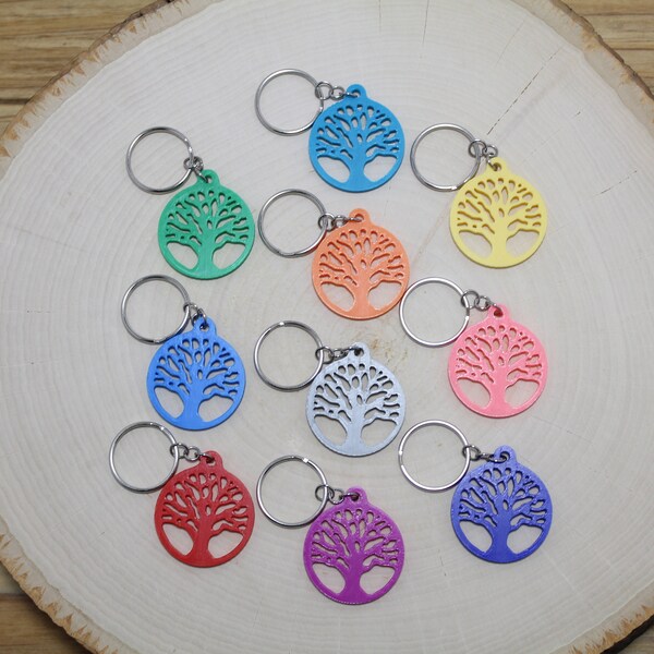 Tree Keychain - Etsy