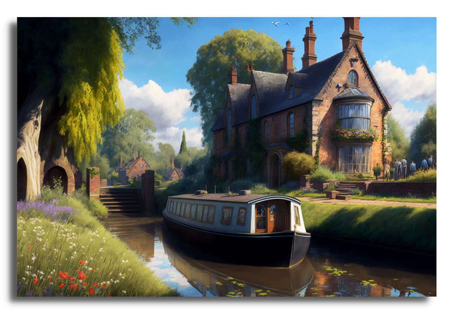 Serene 8 | Narrowboat Wall Art Print, Canal Boat Gift | the Narrowboat ...