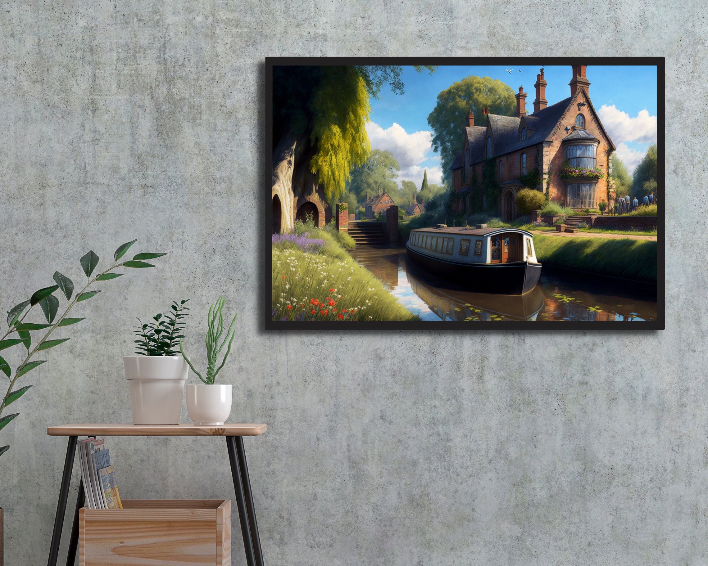 Serene 8 | Narrowboat Wall Art Print, Canal Boat Gift | the Narrowboat ...