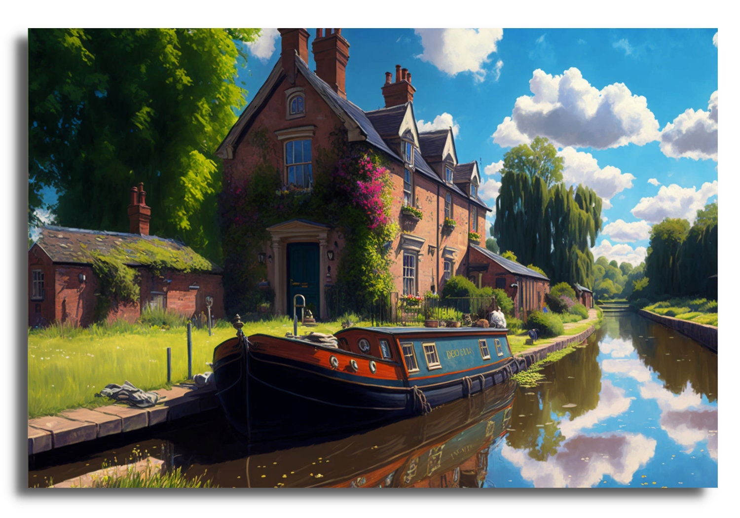 Serene 7 | Narrowboat Wall Art Print, Canal Boat Gift | the Narrowboat ...