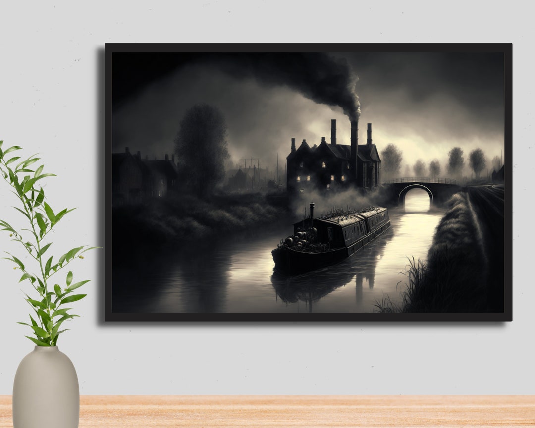 Mecurial 4 | Narrowboat Wall Art Print, Canal Boat Gift | the ...