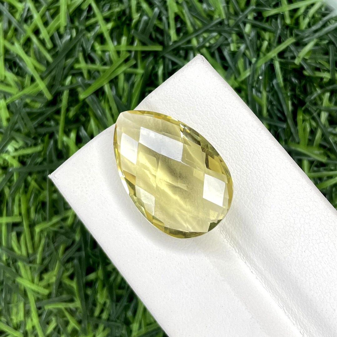 Natural Lemon Gemstone Pear Shape Faceted, Top Quality for Making ...