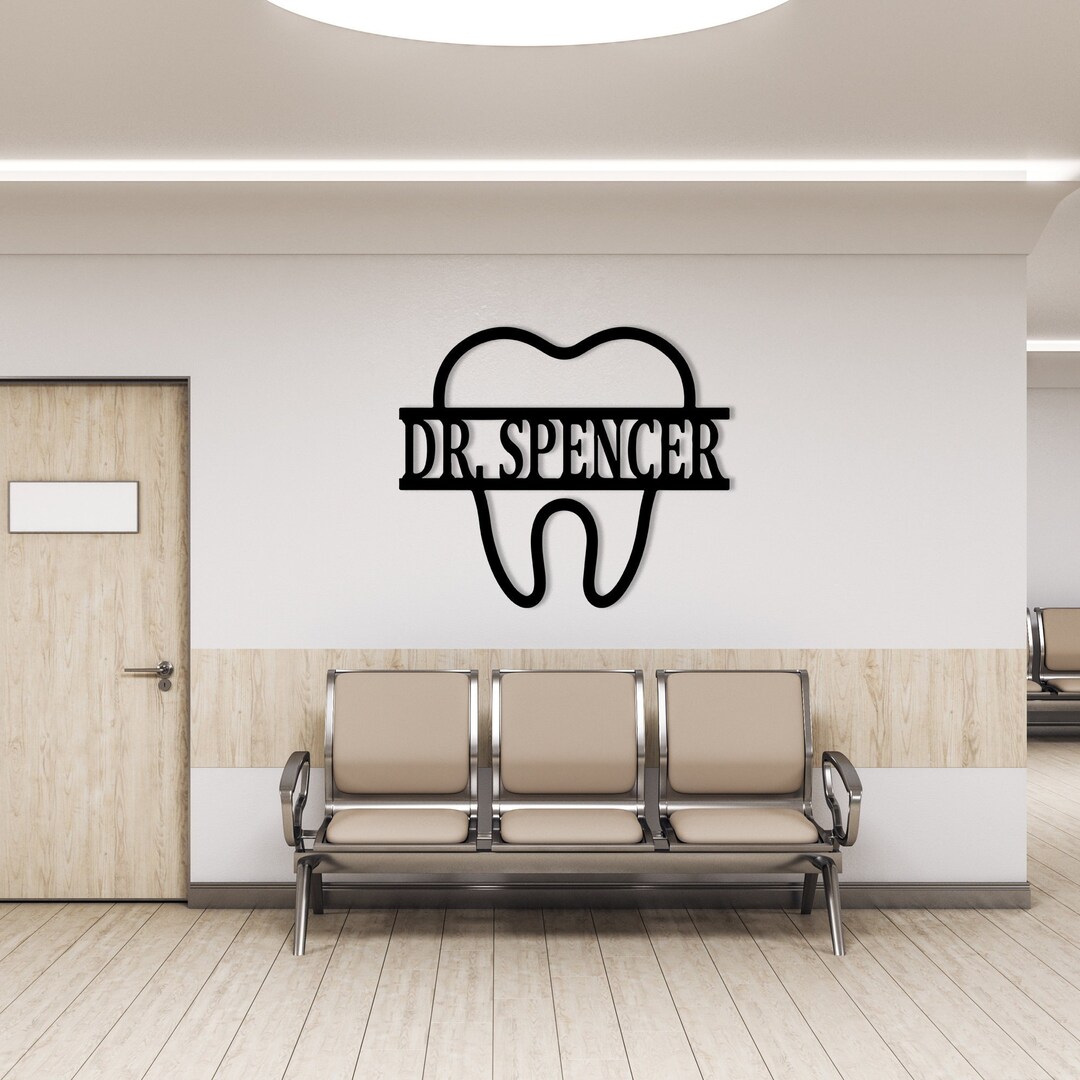 Dentist Metal Wall Art, Teeth Wall Decor, Dentist Gift, Dentist ...
