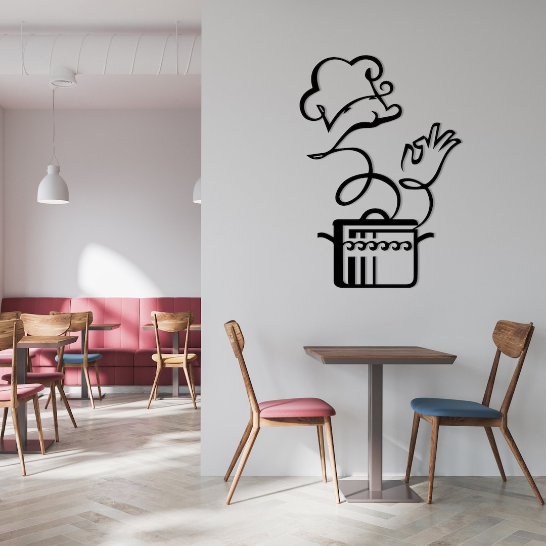 Kitchen Metal Wall Art, Kitchen Wall Decor, Restaurant Metal Wall Decor ...
