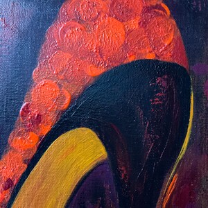 Acrylic Painting on Stretcher Frame Abstract High Heels - Etsy