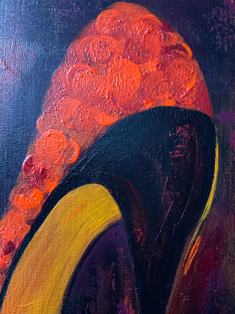 Acrylic Painting on Stretcher Frame Abstract High Heels - Etsy
