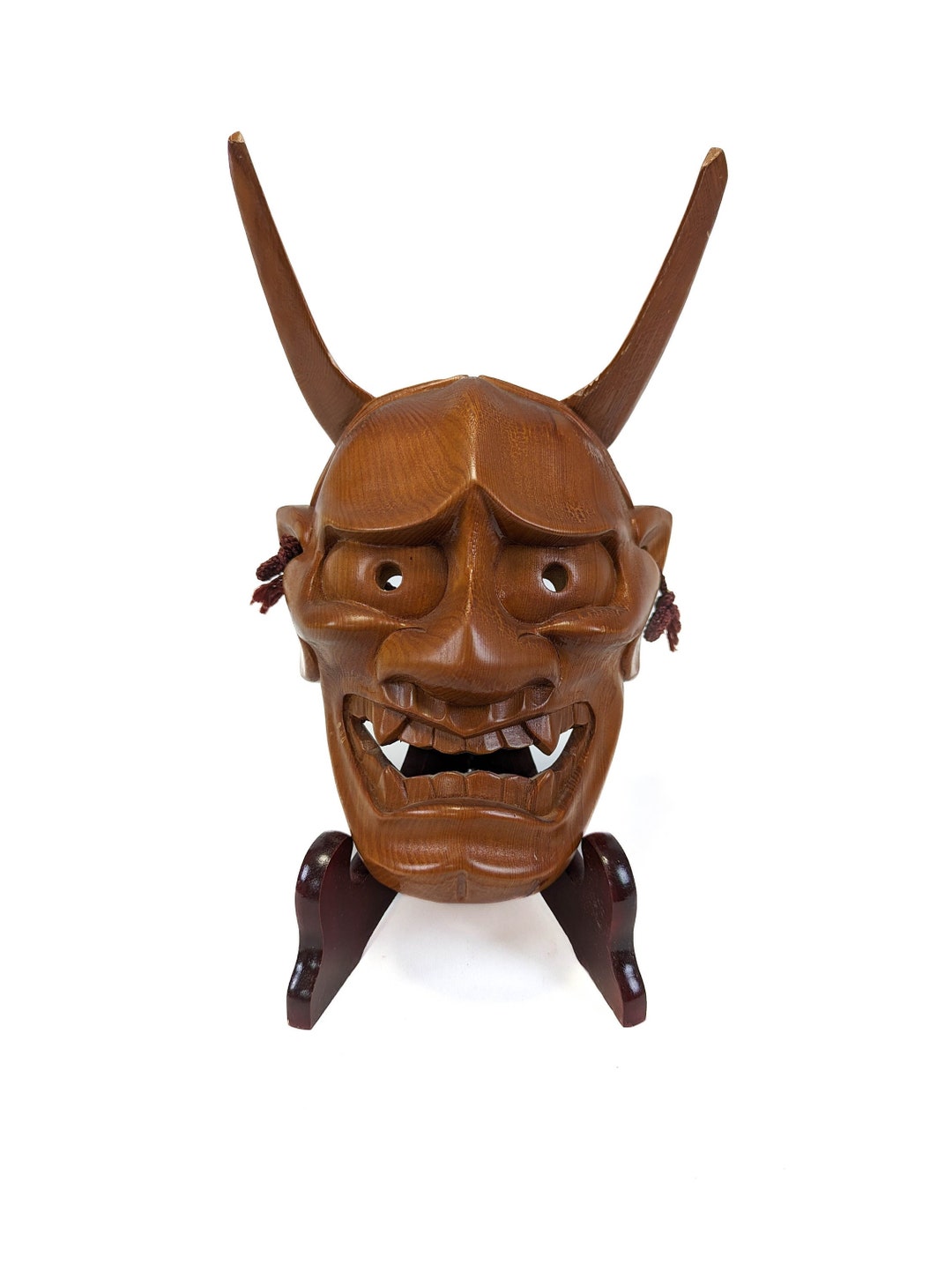 Japanese Wooden Hannya Mask: Traditional Vintage Japanese - Etsy