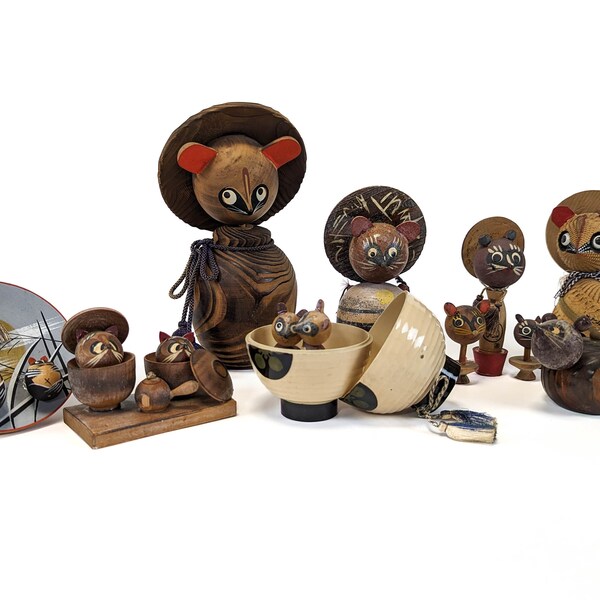 Tanuki Figurine - Etsy