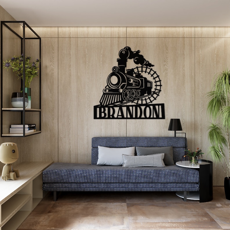 Personalized Train Metal Sign Metal Wall Decor Custom Train - Etsy