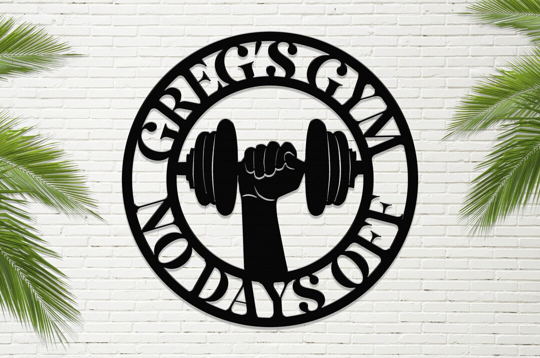 Custom Home Gym Sign Personalized GYM Sign Home Gym Wall - Etsy