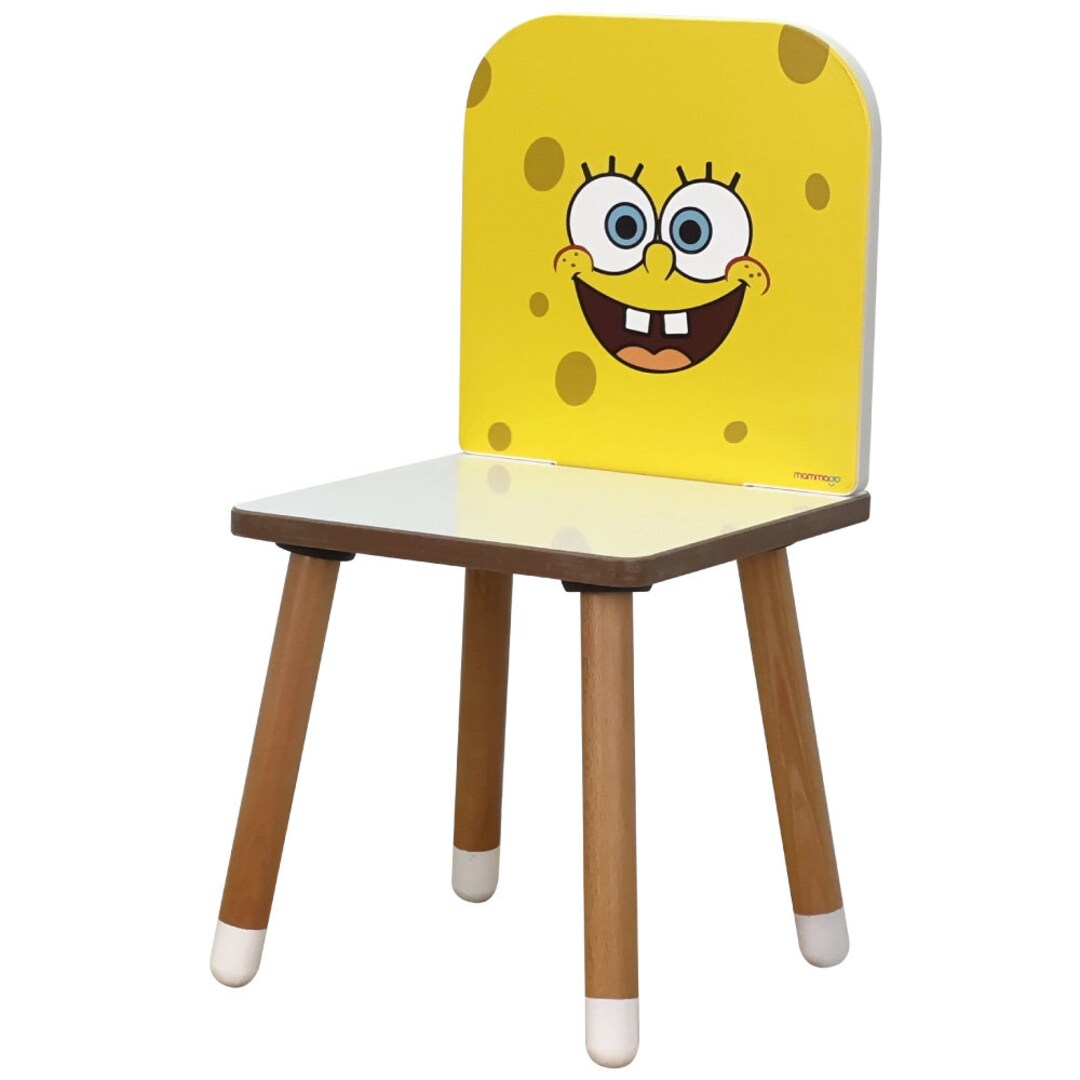 Wooden Kids Activity Chair MDF Spongebob - Etsy